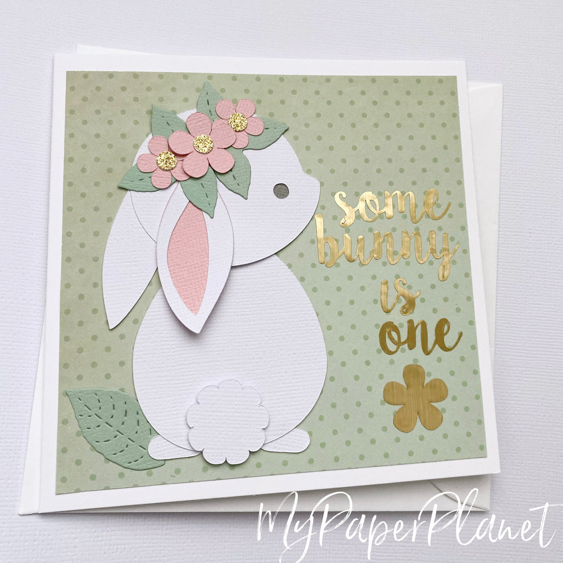 Some Bunny is One. Birthday card, first birthday. – My Paper Planet